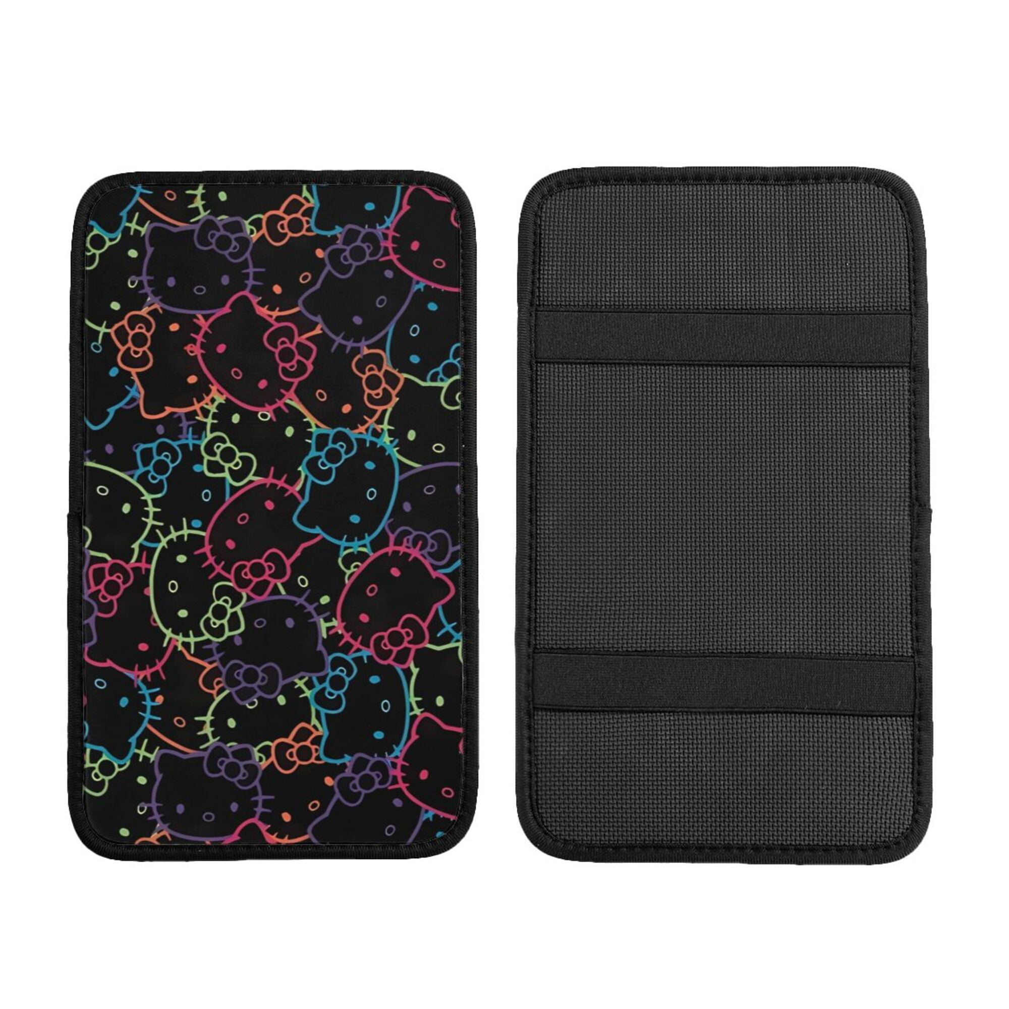 Cartoon Hello Kitty(202) Car Armrest Cover Cute Auto Center Console Pad for Women Car handrail ...