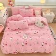 Cartoon Hello Kitty 2Pcs/set KT Cat Quilt Cover Bedding Soft Microfiber ...