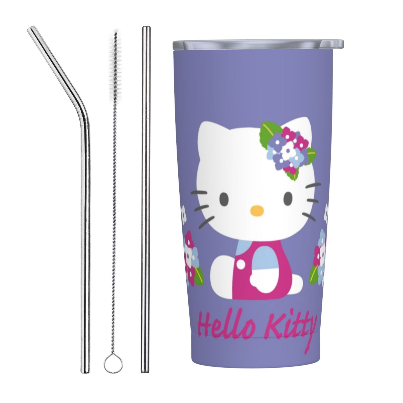 Cartoon Hello Kitty(54)Stainless Steel Tumbler Leak Proof Tumbler with ...