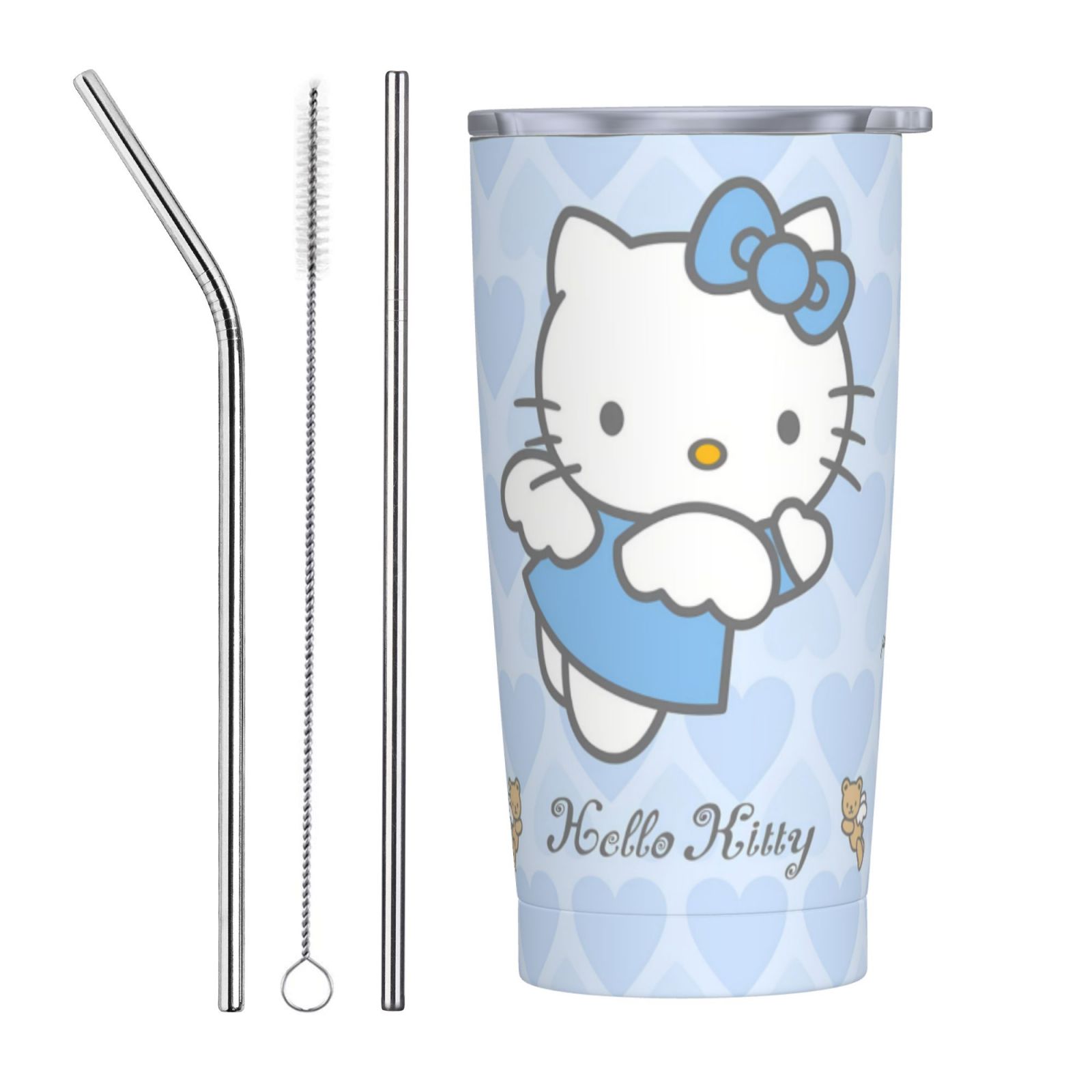Cartoon Hello Kitty(58)Stainless Steel Tumbler Leak Proof Tumbler with ...