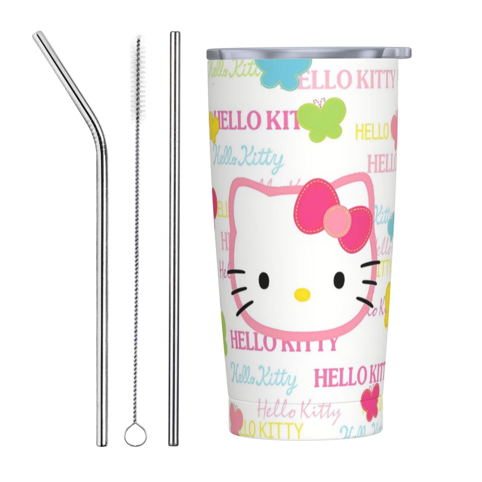 Cartoon Hello Kitty(76)Stainless Steel Tumbler Leak Proof Tumbler with ...