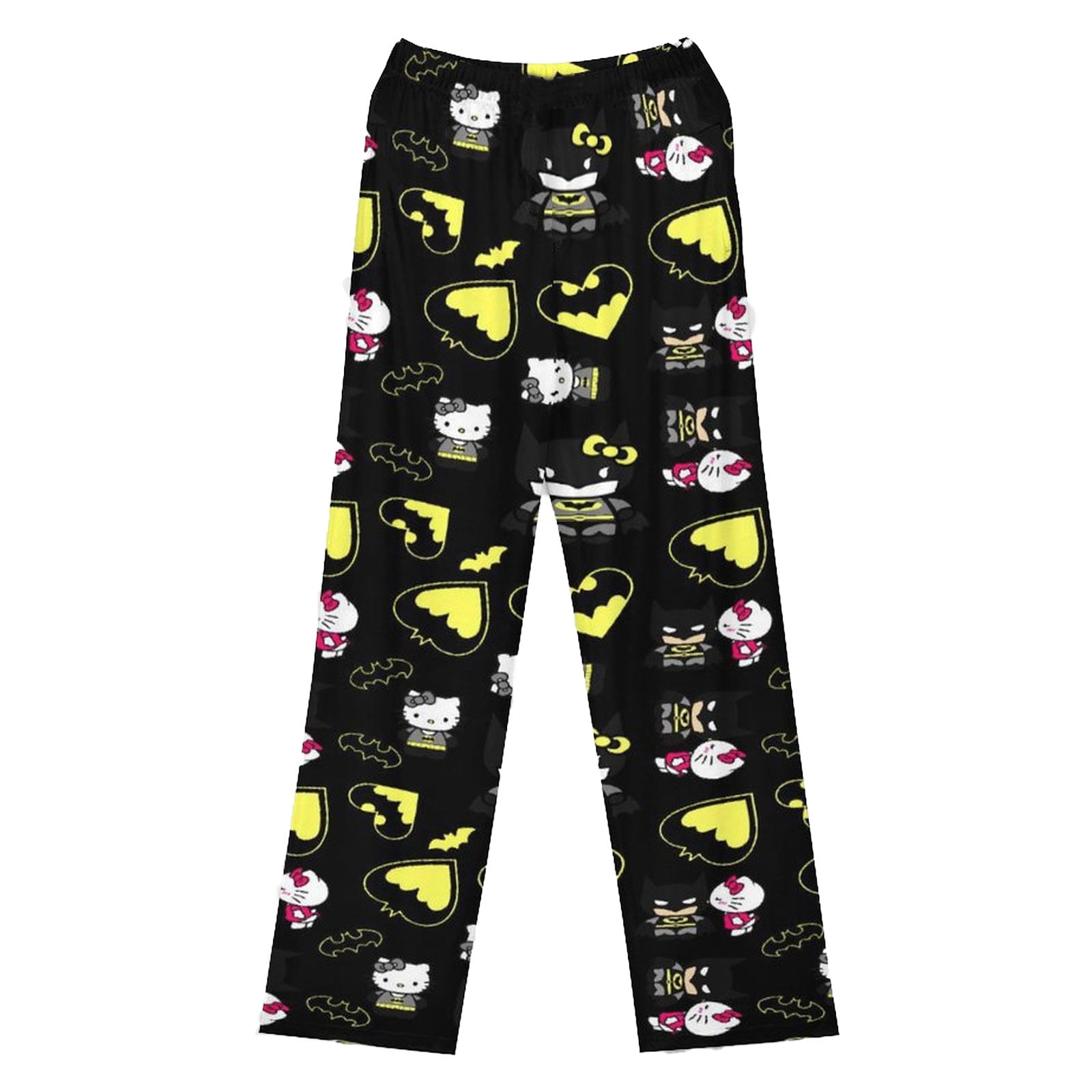 XYYLWWZQ Hello Kitty Batman Pajama Pants, Polyester Sleepwear ...