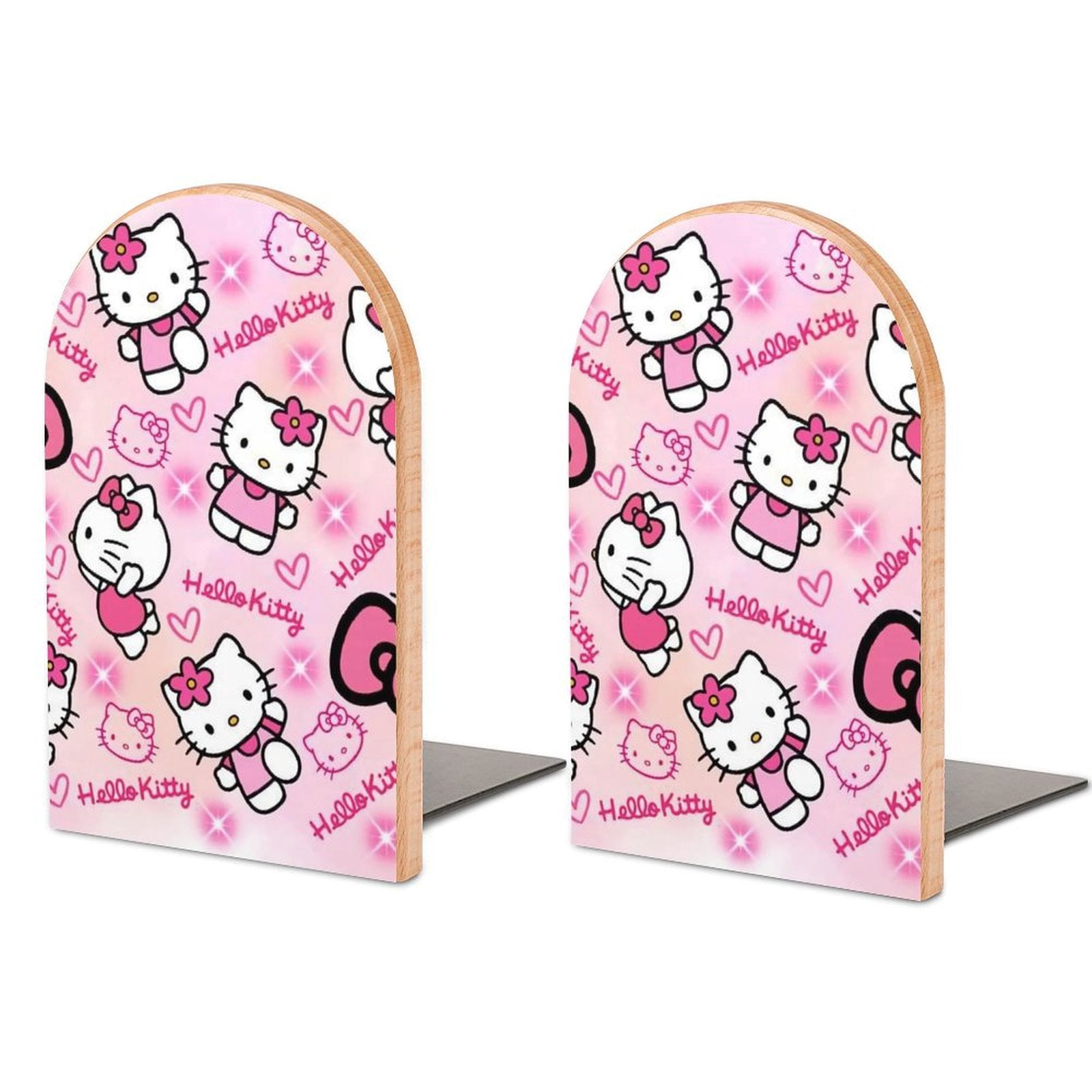Cartoon Hello Kitty Book Ends,Wood Bookends 1 Pair,Book Ends for ...