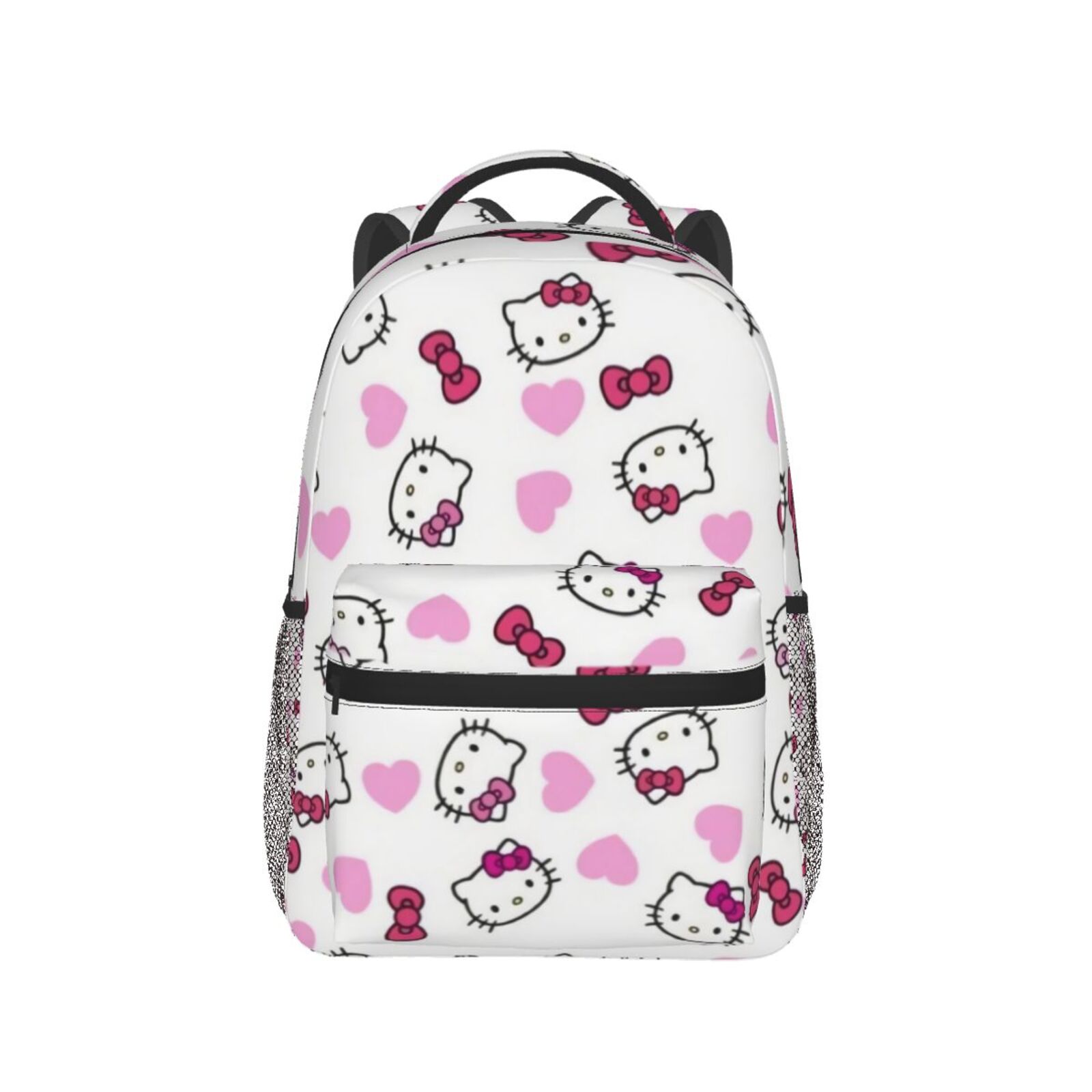 Cartoon Hello Kitty Bow Backpack 15.7 Inch,Travel Backpack Lightweight ...