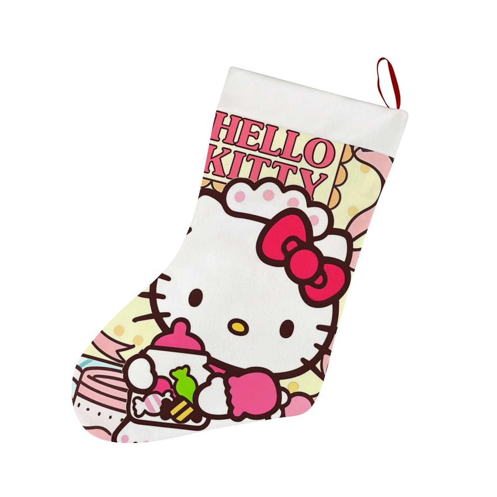Cartoon Hello Kitty Christmas Stockings 1Pcs Pink Cute Gorgeous ...