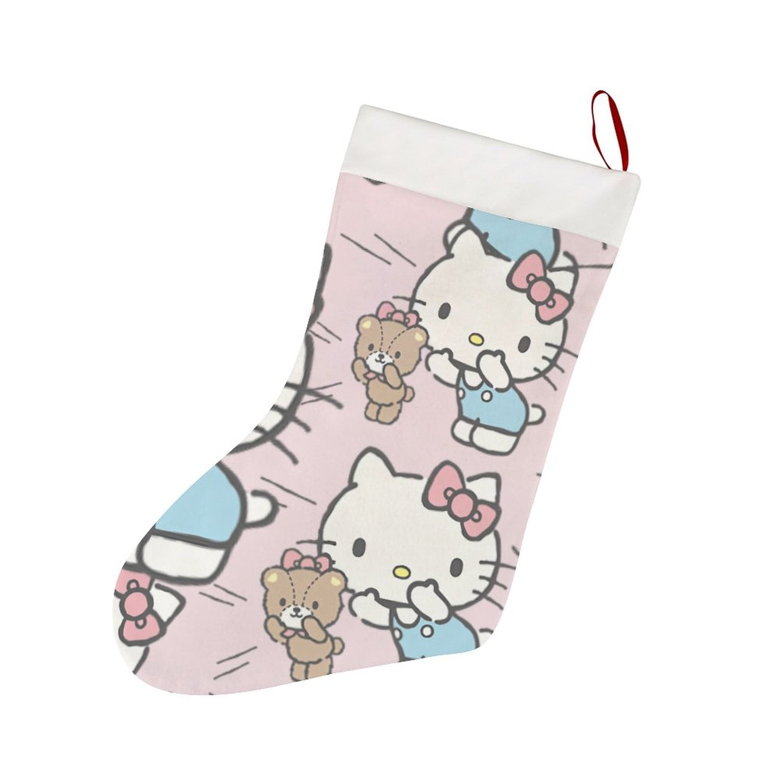 Cartoon Hello Kitty Christmas Stockings 1Pcs Pink Cute Gorgeous ...