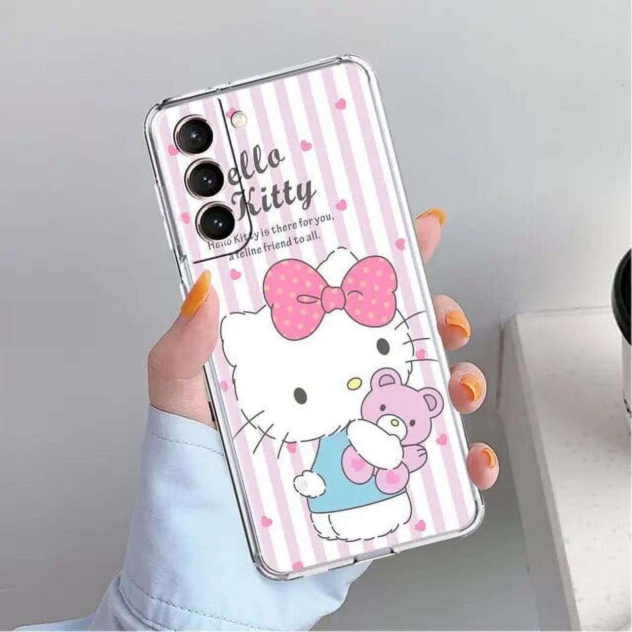 Cartoon Hello Kitty Cute Clear Case For Samsung Galaxy S22 S20 FE S23 ...