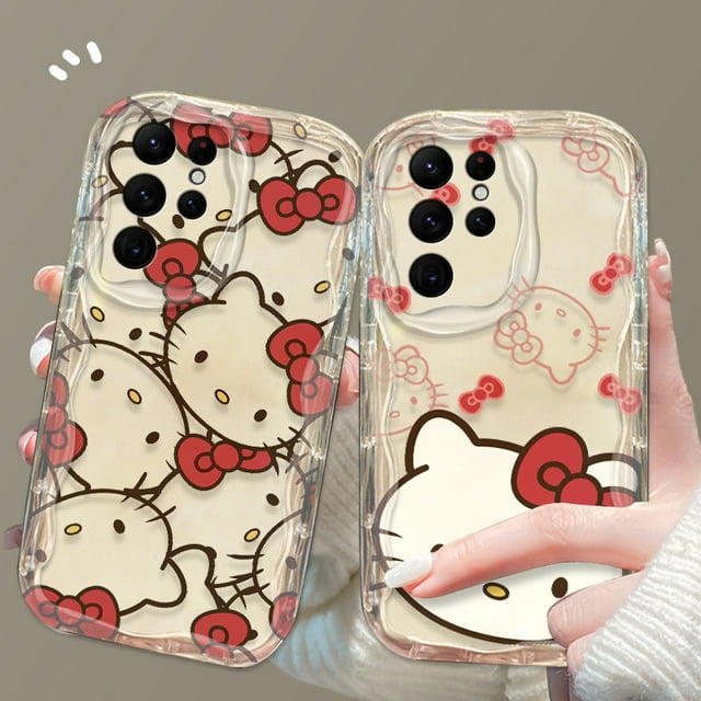 Cartoon Hello Kitty Cute For Samsung Galaxy S24 S23 S22 S21 A35 A55 A25 ...