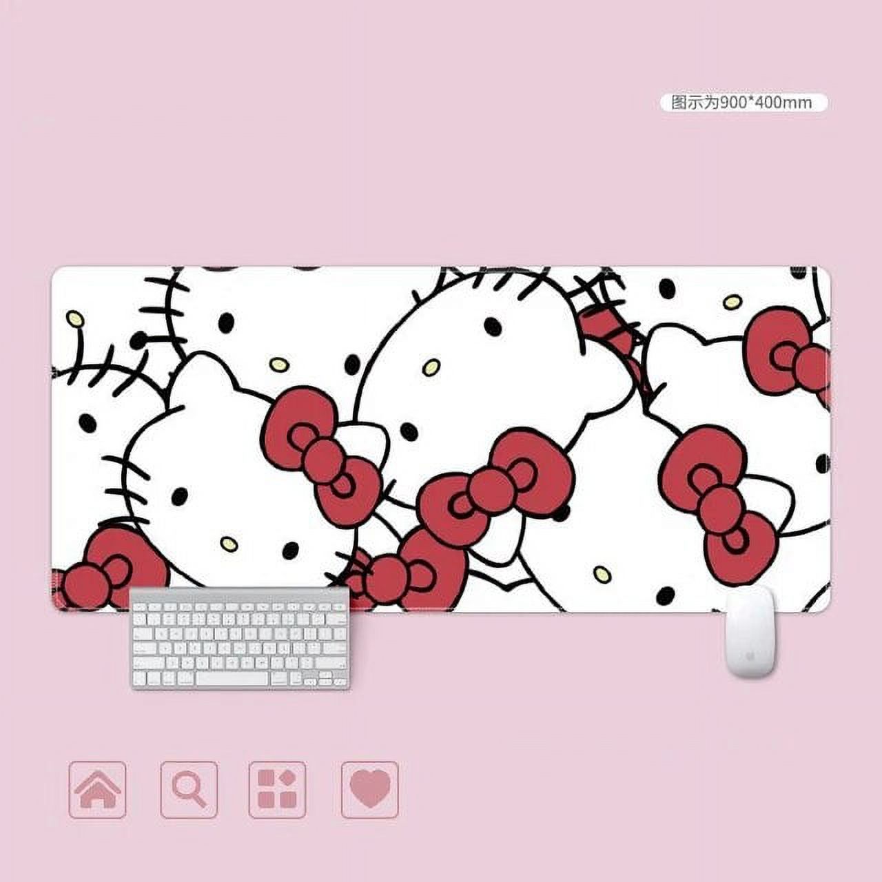 Cartoon Hello Kitty Cute Kiaby Keyboard Computer Mat Pink Mousepad Mouse Pad Kawaii Office