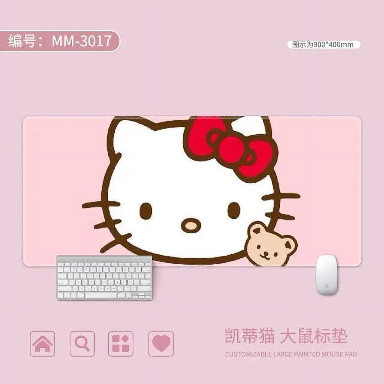Cartoon Hello Kitty Cute Kiaby Keyboard Computer Mat Pink Mousepad ...