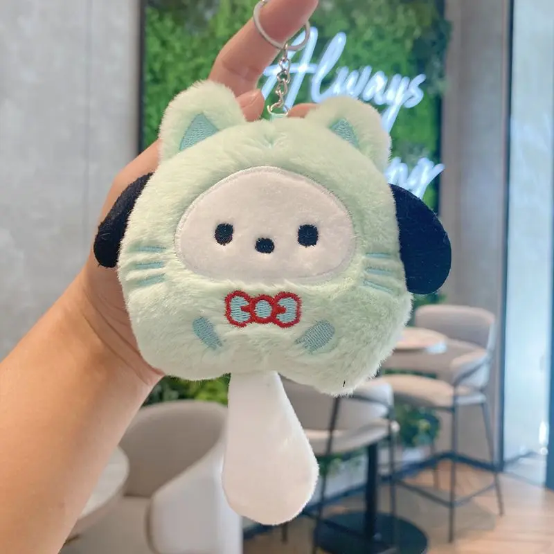 Cartoon Hello Kitty Doll Figure Keychain Lucky Cat Lollipop Sanrio Ouou ...