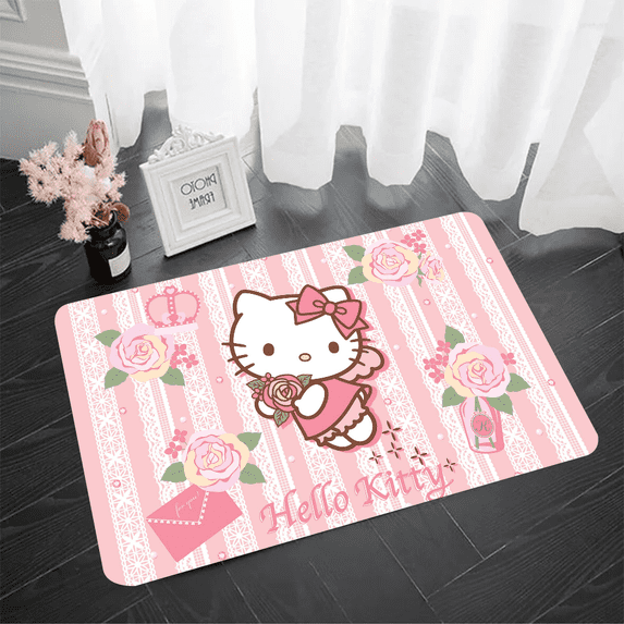 Cartoon Hello Kitty Floor Mat Doormats Home Carpet Foot Mat Bathroom ...