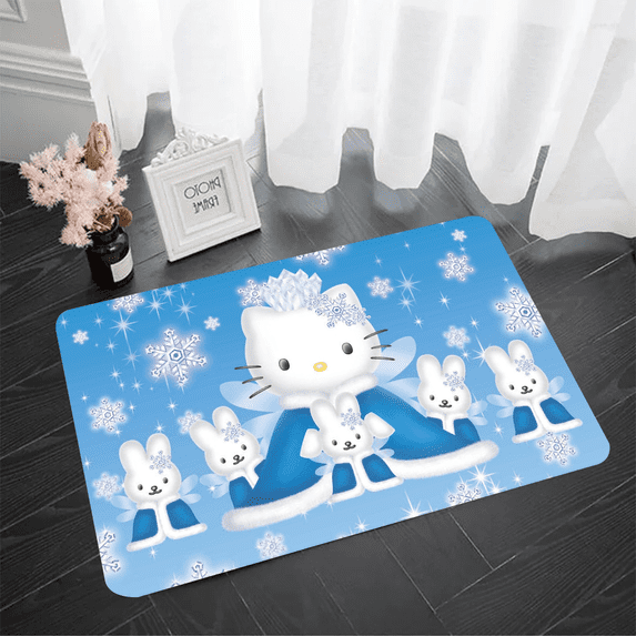 Cartoon Hello Kitty Floor Mat Doormats Home Carpet Foot Mat Bathroom ...