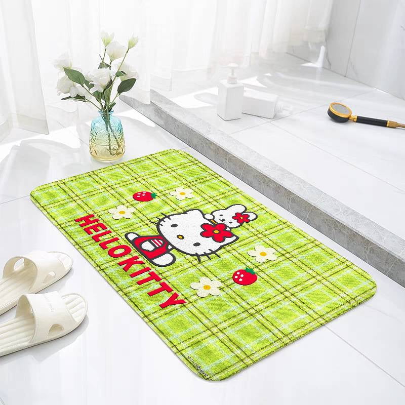 Cartoon Hello Kitty Floor Mat Living Room Rug for Bedroom Welcome Mat ...