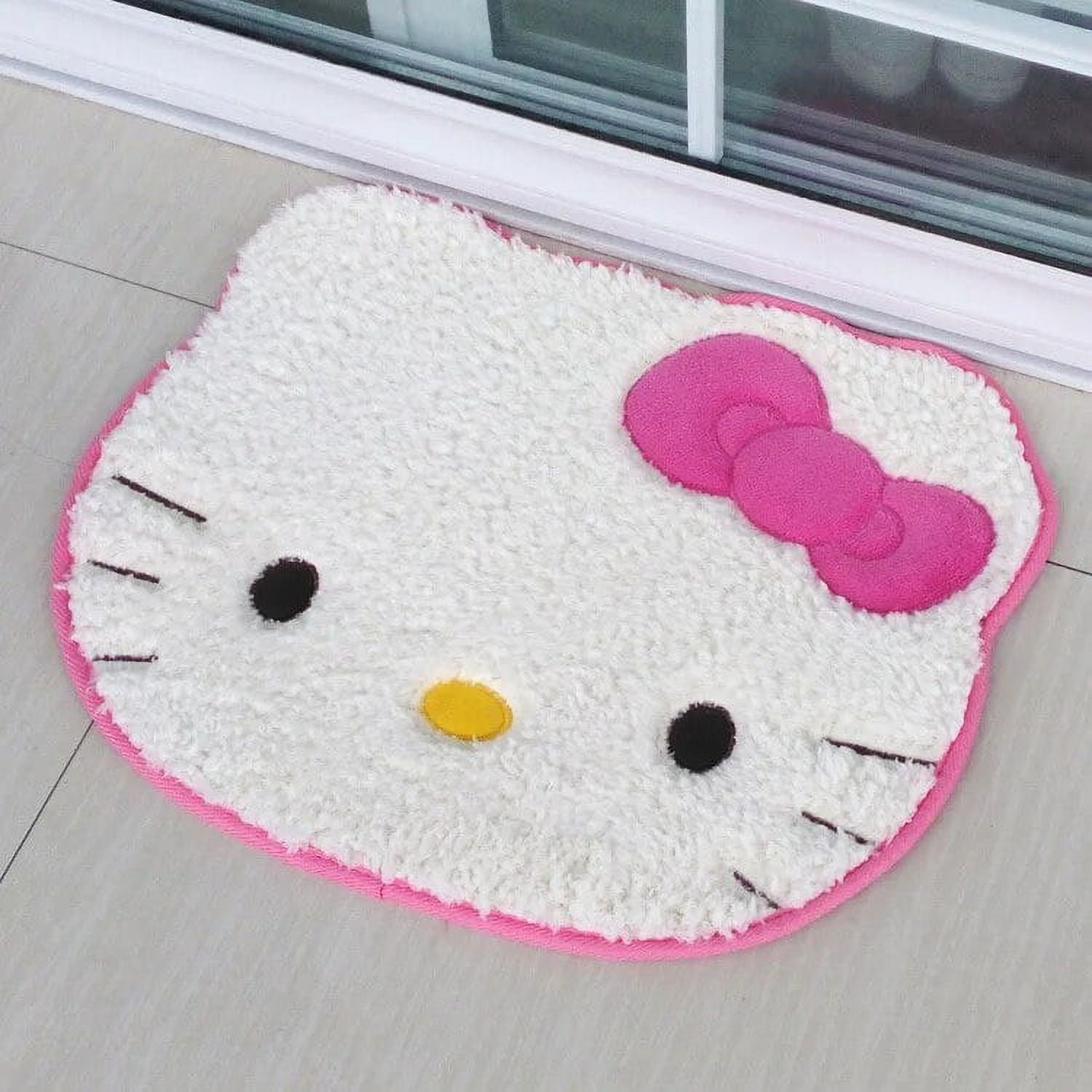 Cartoon Hello Kitty Floor Mat Plush Bathroom Absorbent Mini Mat ...