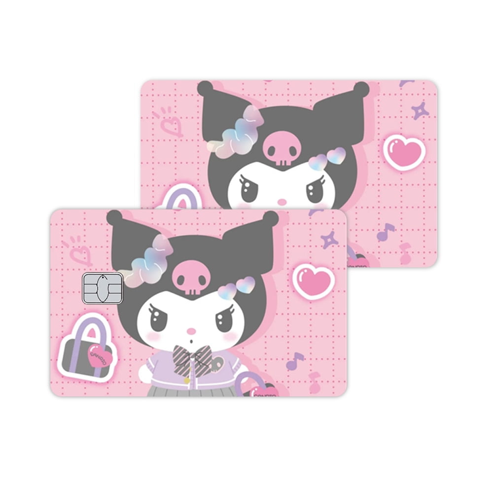 Cartoon Hello Kitty Kuromi Credit Card Skin Stickers for VISA Bank Card ...