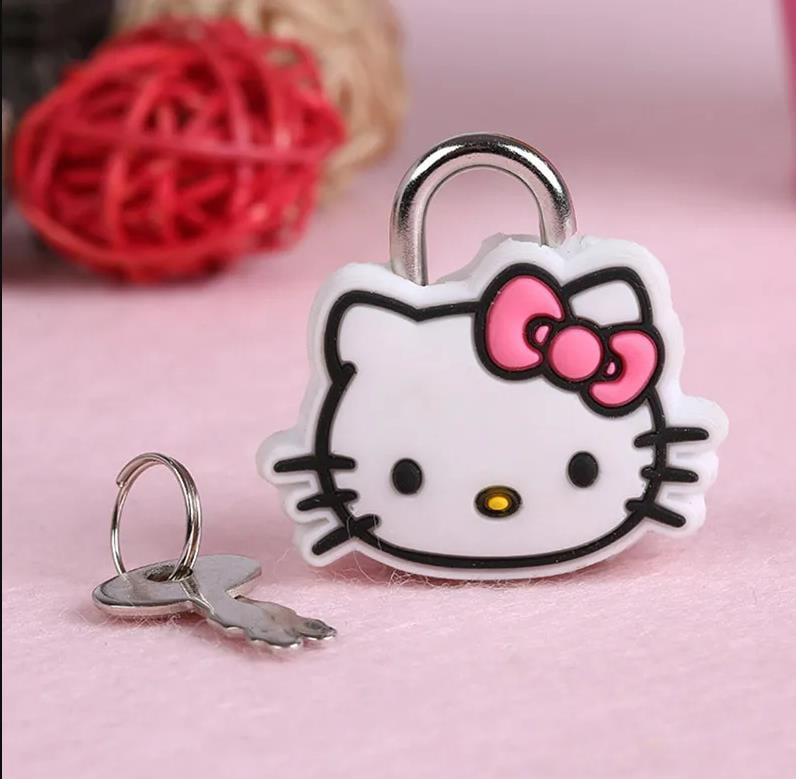 Cartoon Hello Kitty Mini Padlocks Sanrio Anime My Melody Suitcase ...