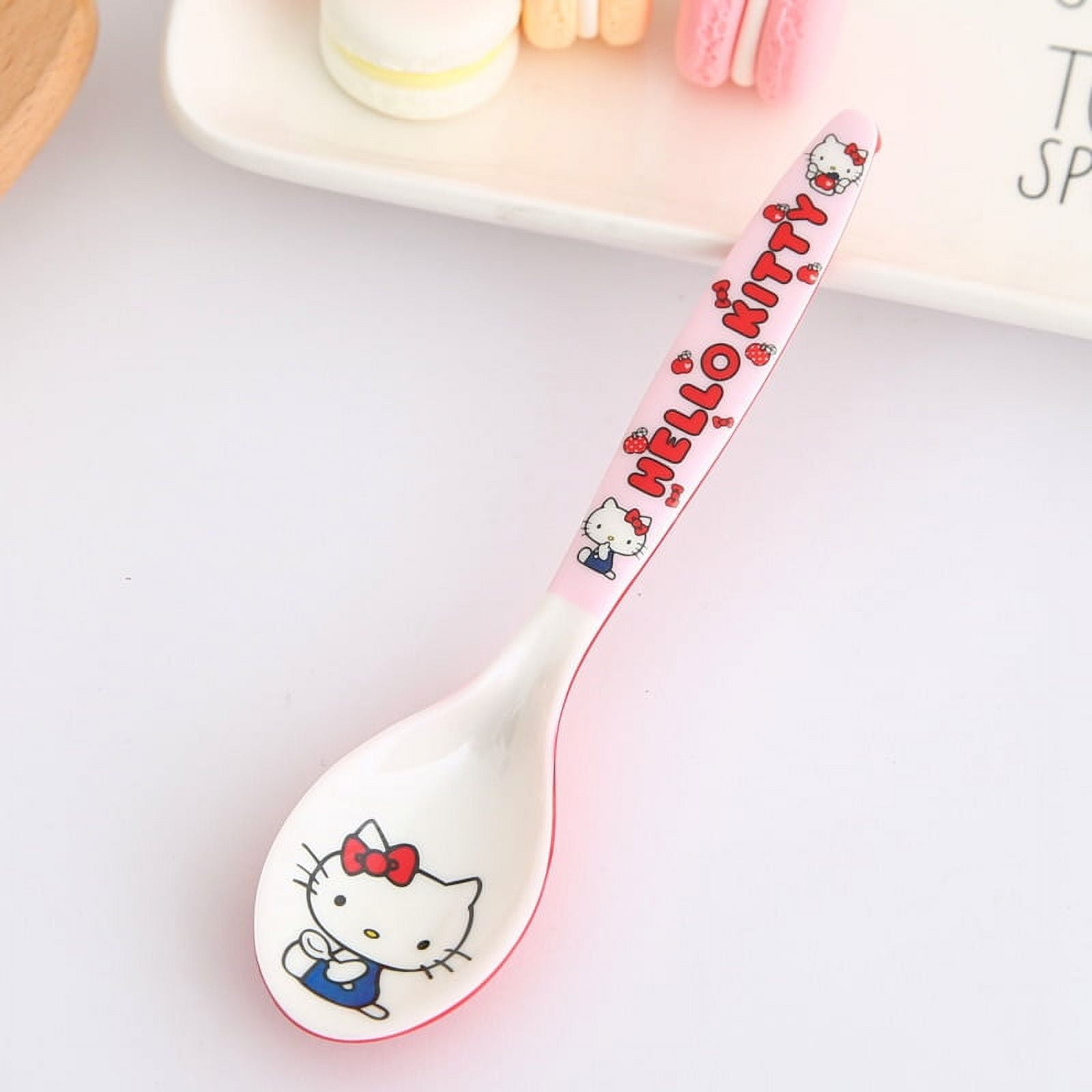 Cartoon Hello Kitty My Melody Littletwinstars Spoon Long Handle Plastic ...