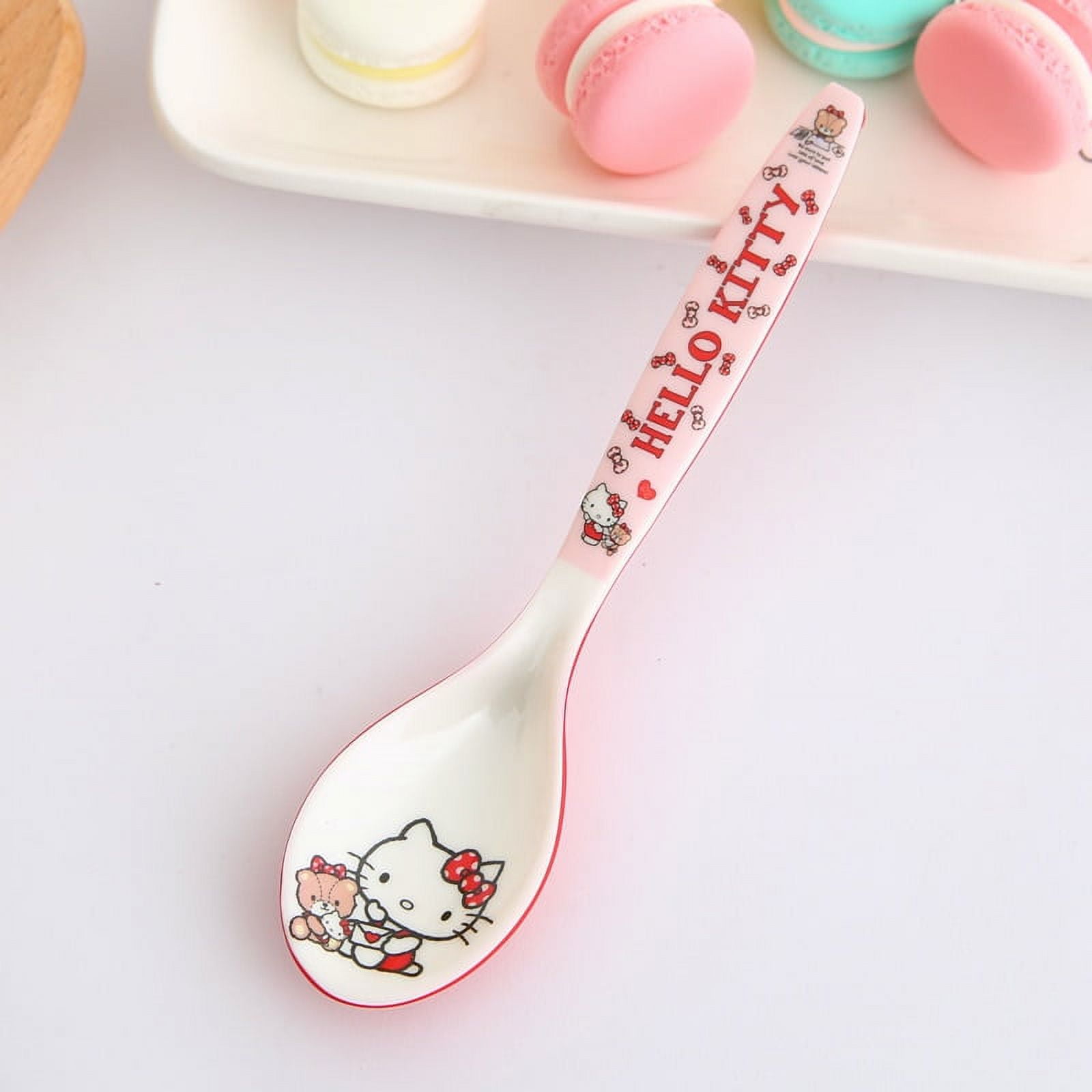 Cartoon Hello Kitty My Melody Littletwinstars Spoon Long Handle Plastic ...