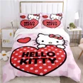 Cartoon Hello Kitty Pattern Quilt Cover Without Filling Pillowcase ...