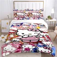 Cartoon Hello Kitty Pattern Quilt Cover Without Filling Pillowcase ...