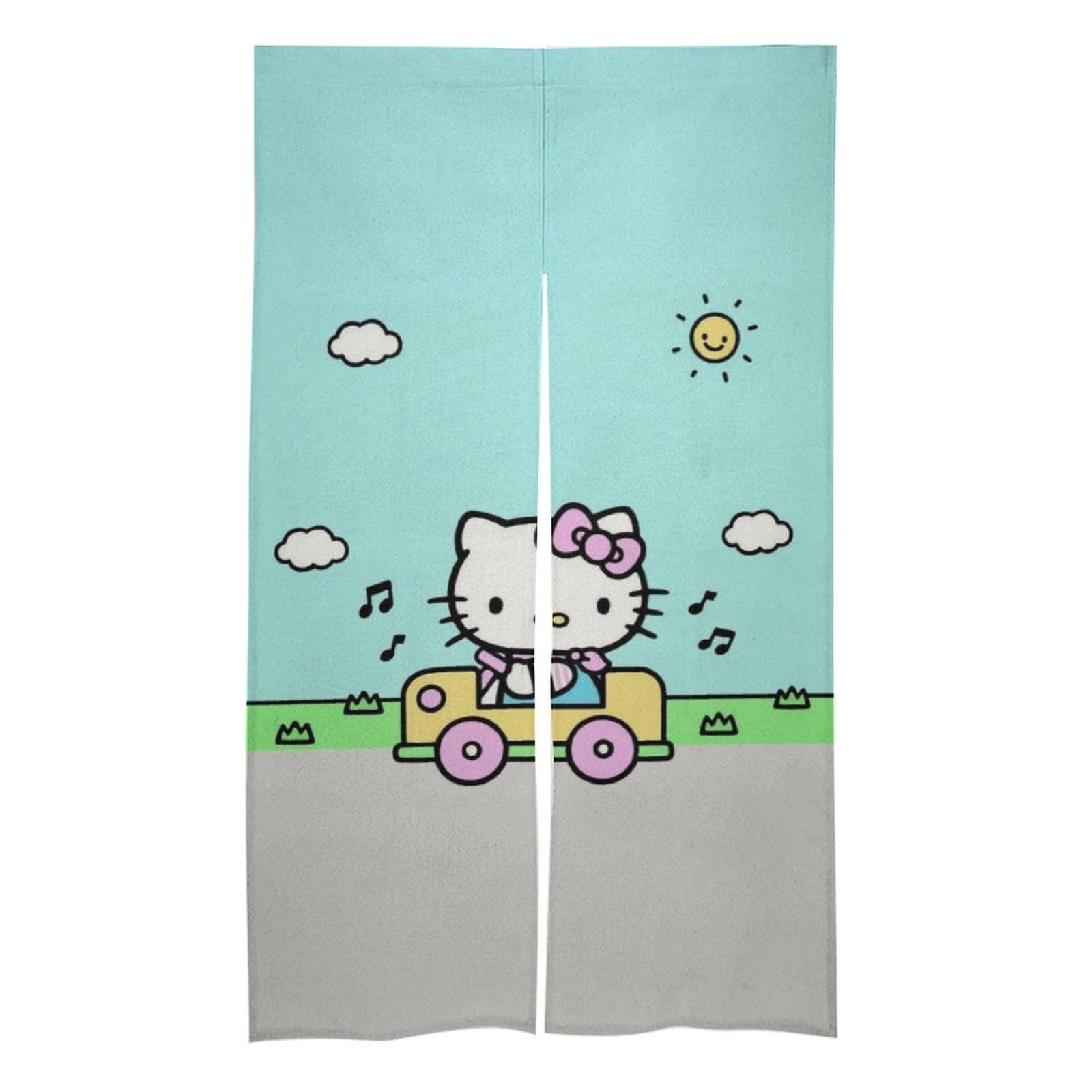 Cartoon Hello Kitty door curtain cute Hello Kitty partition curtain ...