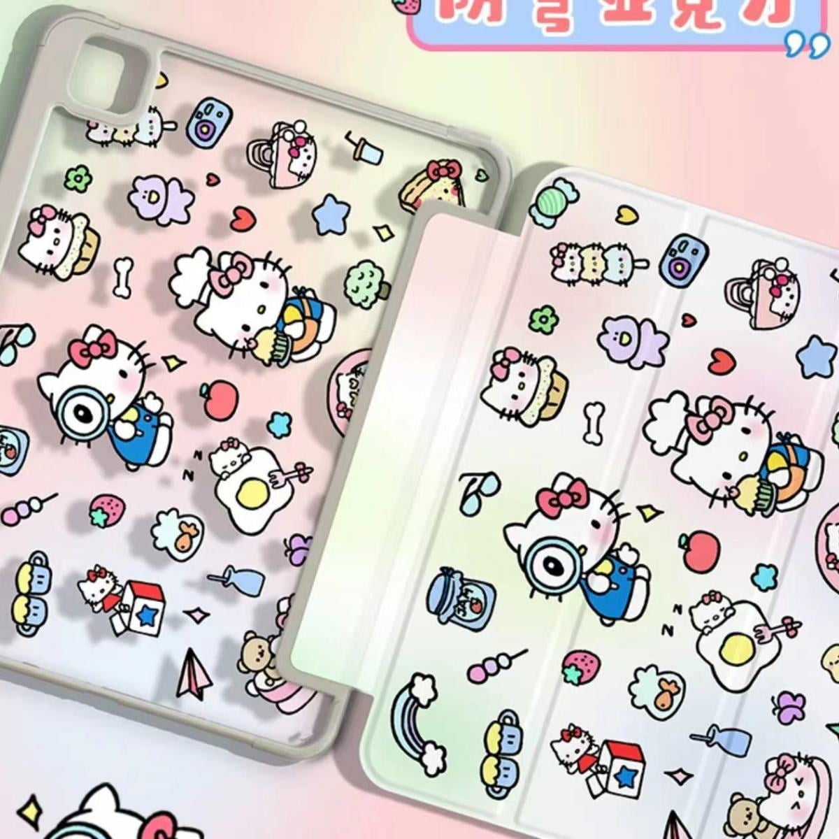Cartoon Hello Kitty illustration for iPad protective cover air4/5 10th ...