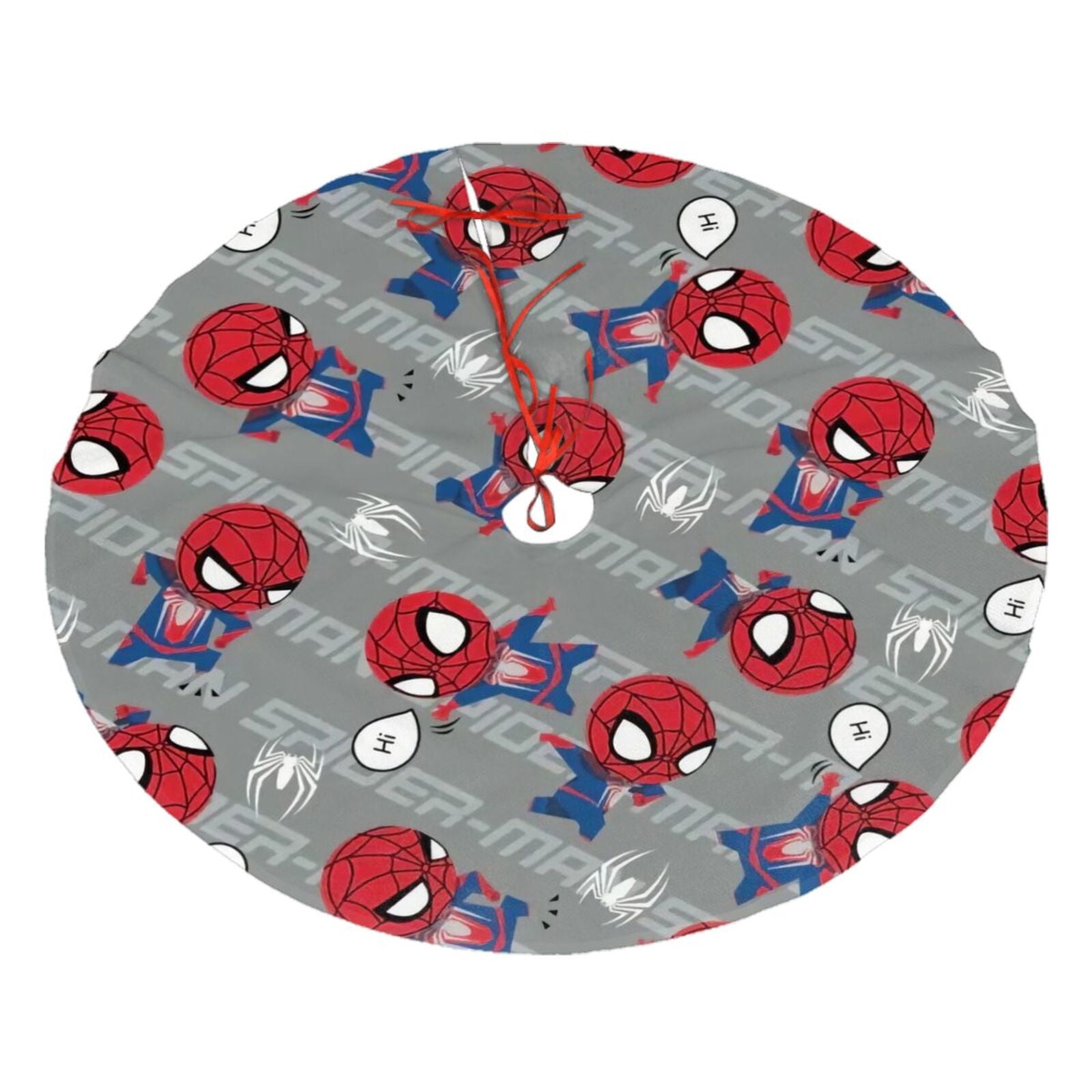 Cartoon Hi Spider-Man Christmas Tree Skirt Large Merry Christmas Tree ...