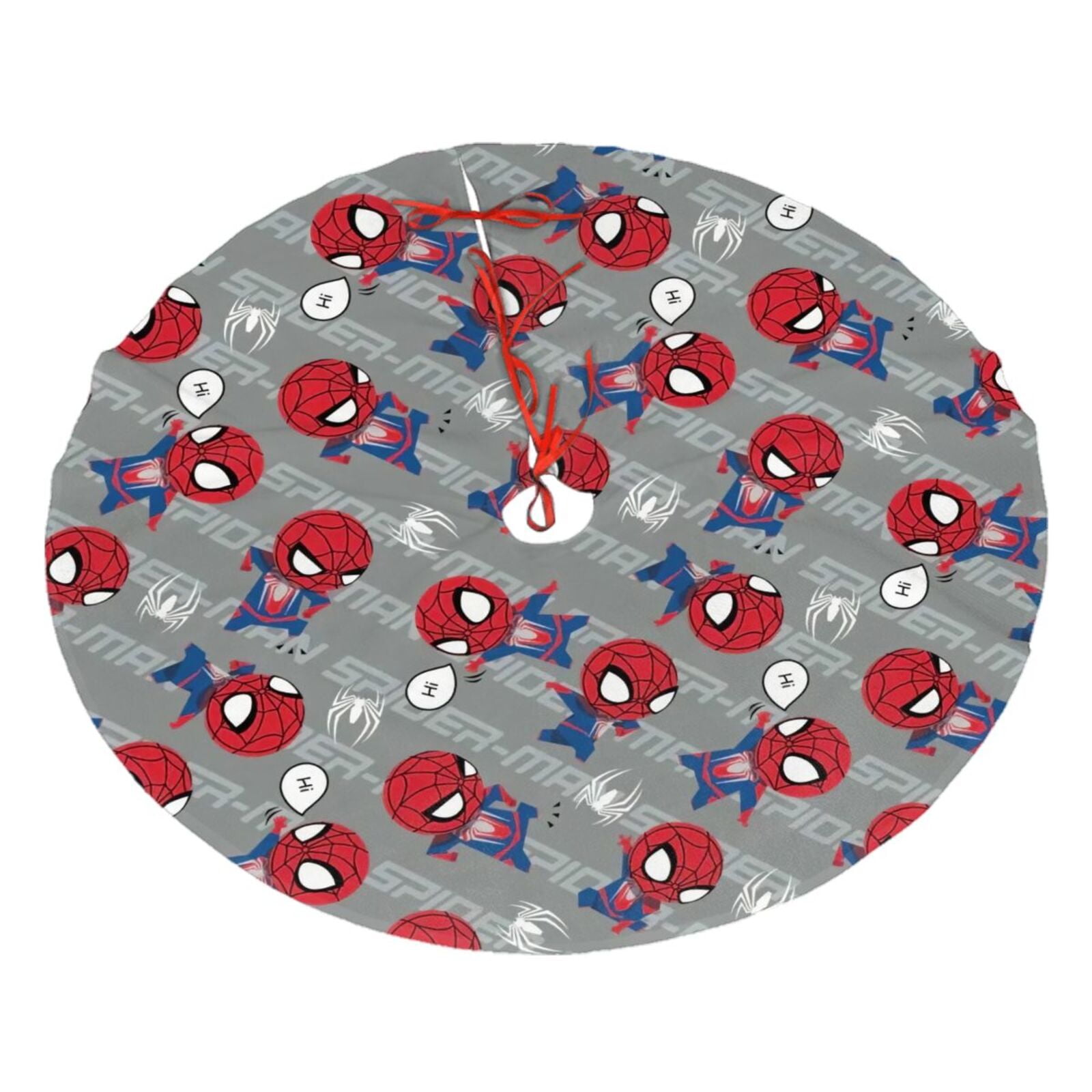 Cartoon Hi Spider-Man Christmas Tree Skirt Large Merry Christmas Tree ...