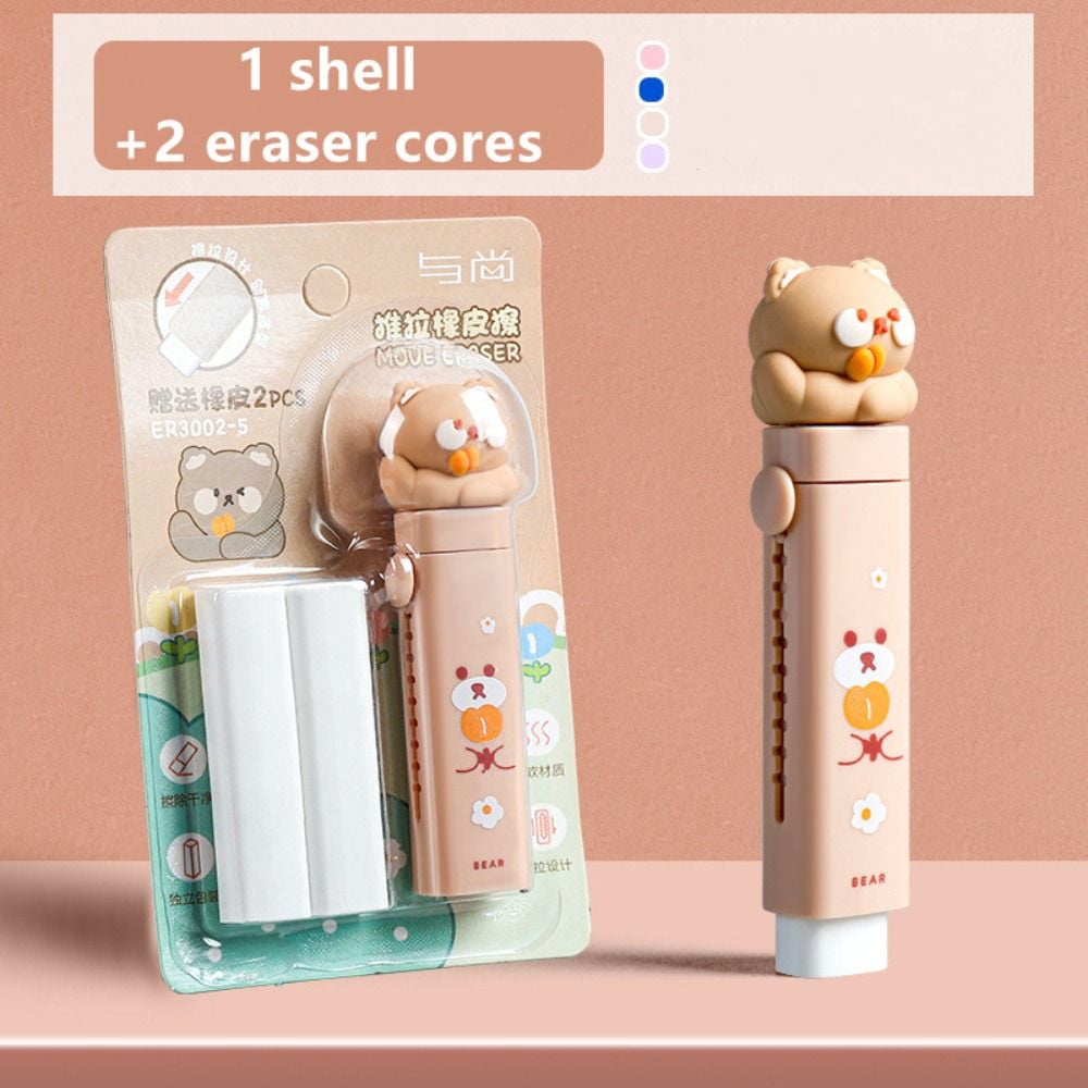 Cartoon High Quality Cat Paw/Astronaut Replaceable Core Stationery Push-pull Design Correction ...