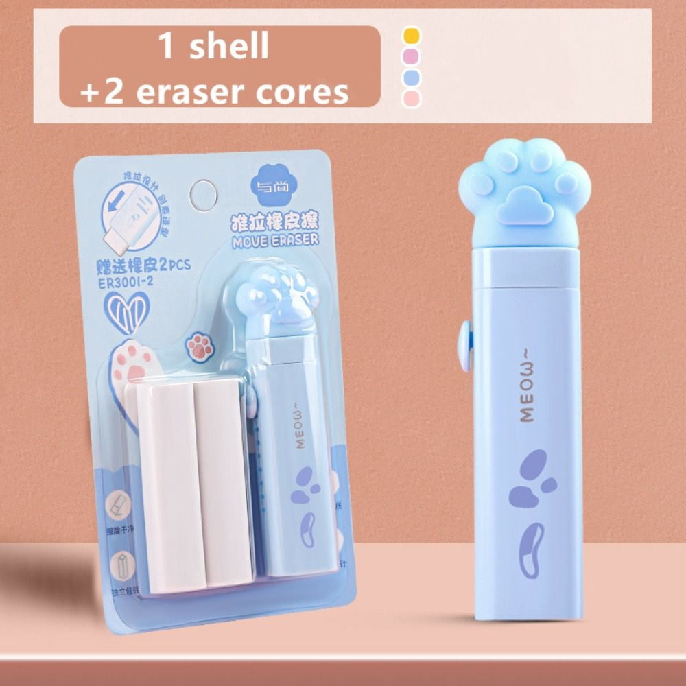 Cartoon High Quality Cat Paw/Astronaut Replaceable Core Stationery Push ...