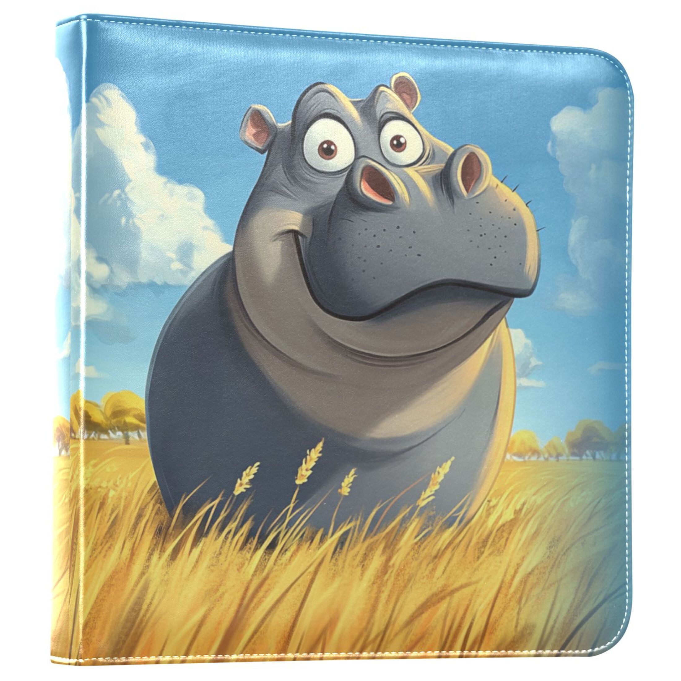 Cartoon Hippo Large Photo Album Self Adhesive 20 Blank Pages for Family ...