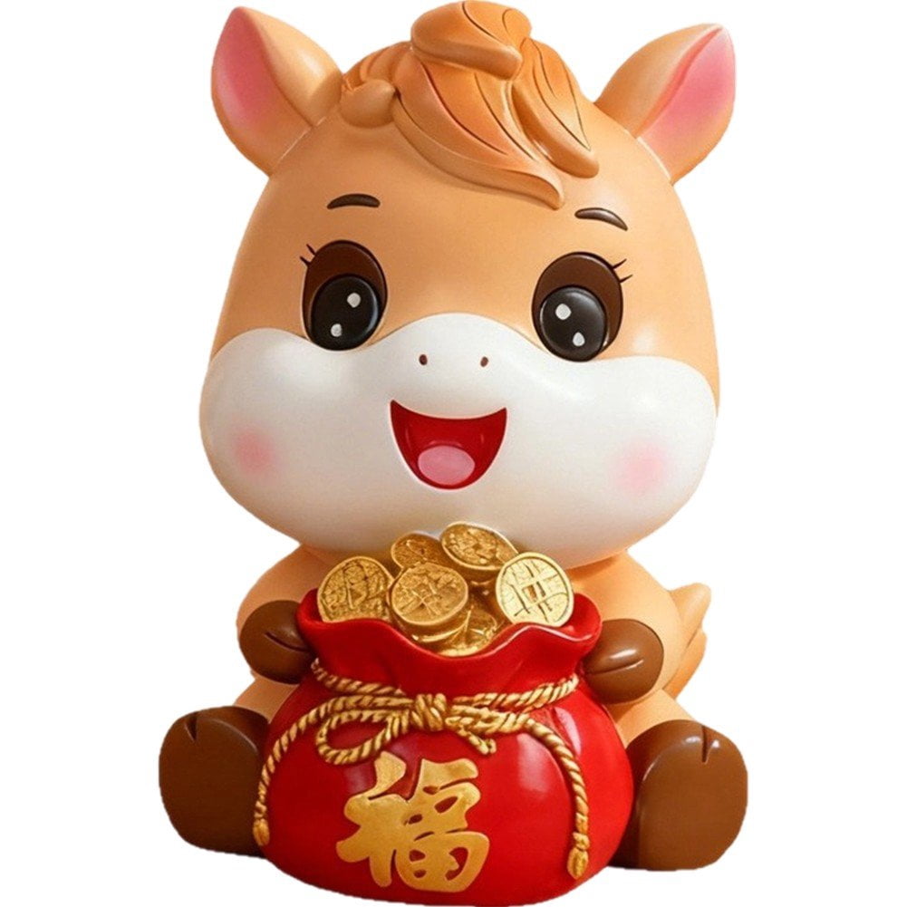 Cartoon Horse Piggy Bank,Unbreakable Chinese Year Of Horse Coin Bank ...