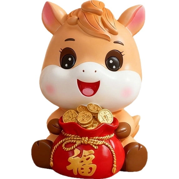 Cartoon Horse Piggy Bank,Unbreakable Chinese Year Of Horse Coin Bank ...