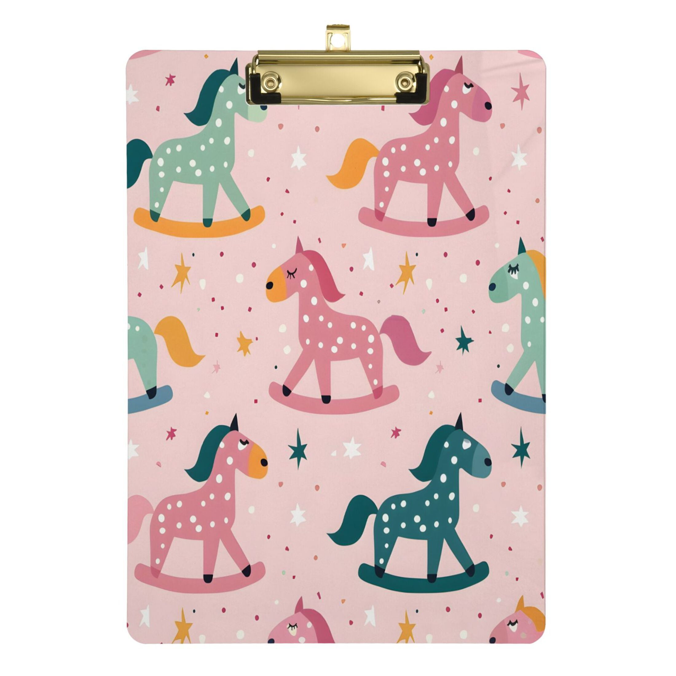 Cartoon Horse and Stars Acrylic Clipboards A4 Standard Letter Size ...