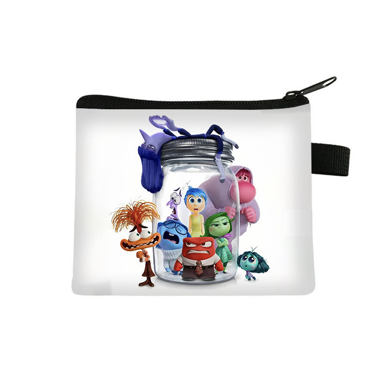 Cartoon INSIDE-OUT Coin Purse Card Key Ring Wallet Pouch Mini Purse ...