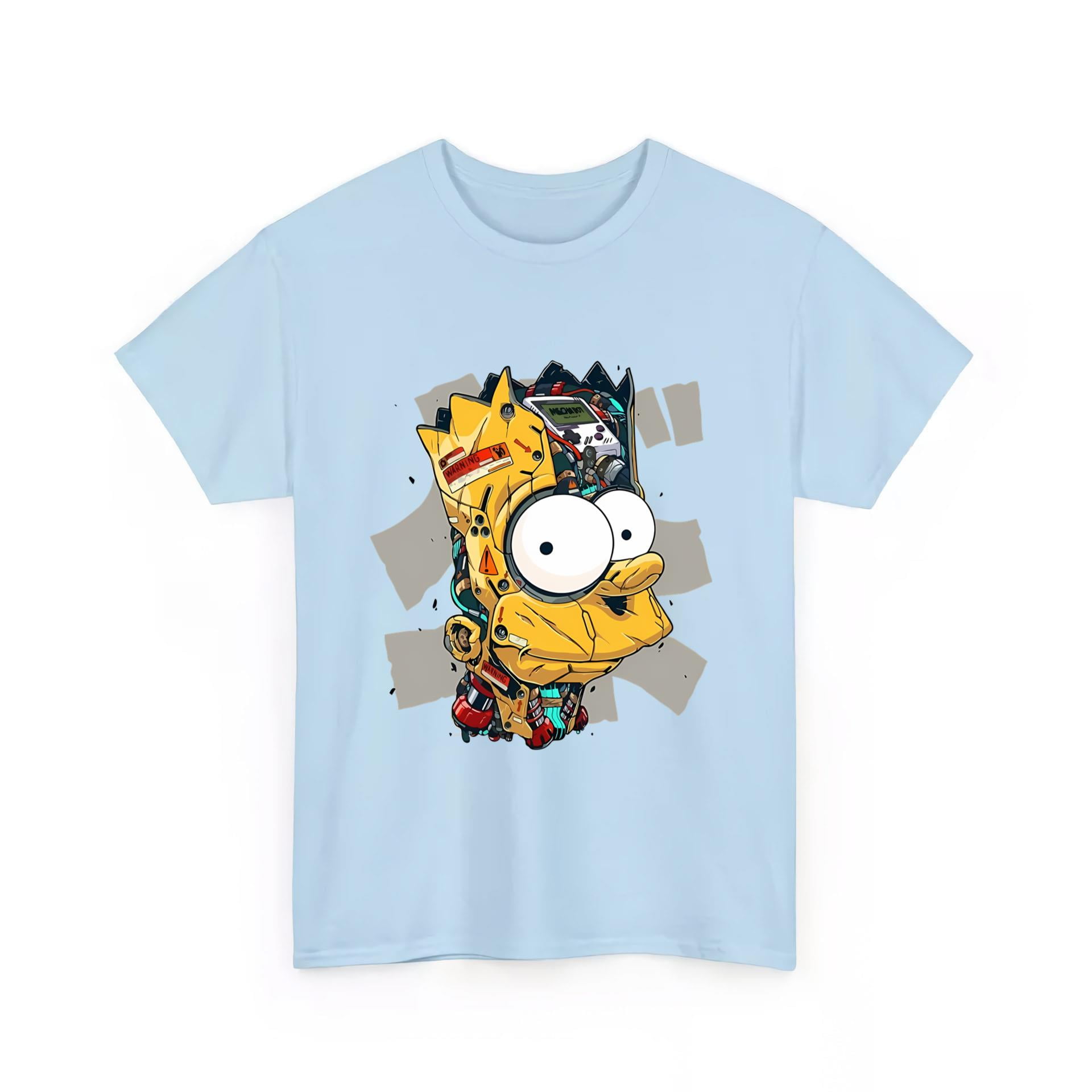 Cartoon Icon Graphic Tee, Retro Animated Character Style Shirt ...