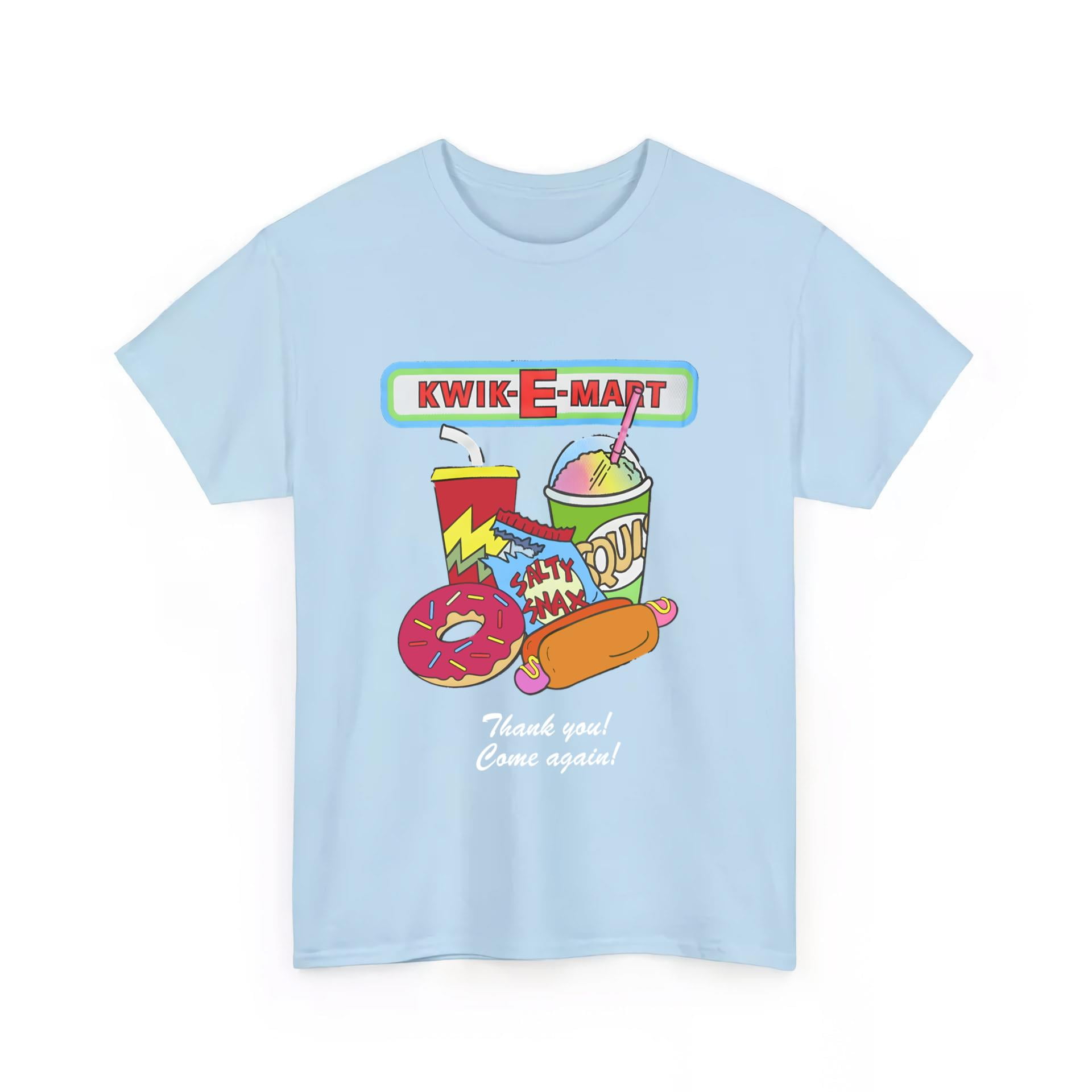 Cartoon Icon Kwik-E-Mart Graphic Tee, Retro Animated Character Shirt ...