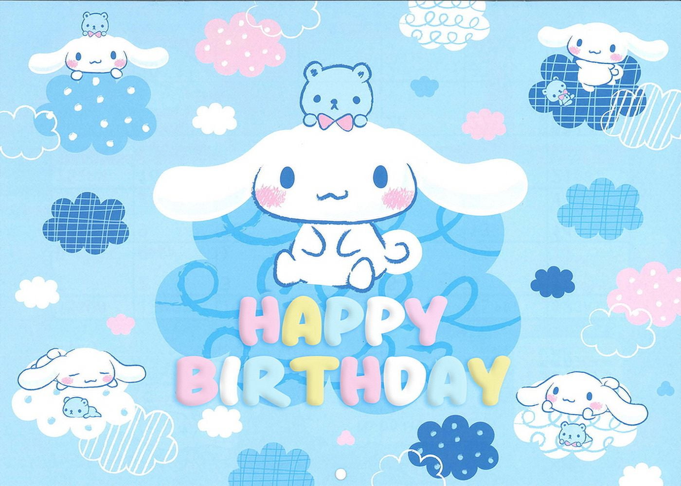 Cartoon Image Cinnamoroll Photo Backdrop Sanrio Jade Dog Girls Birthday ...