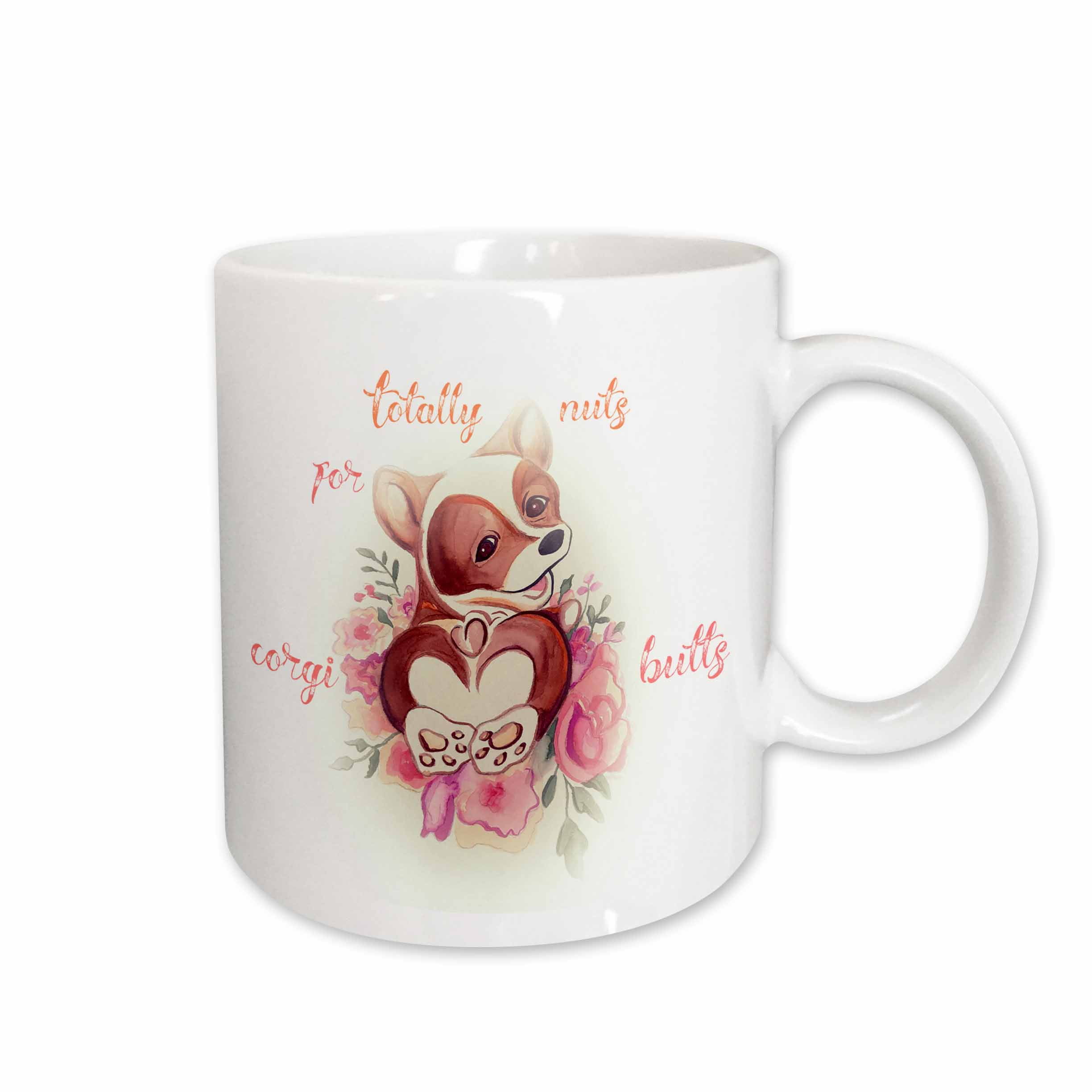 3drose, Cartoon Image of a Corgi Dog Lying Down., 15oz Mug - Walmart.com