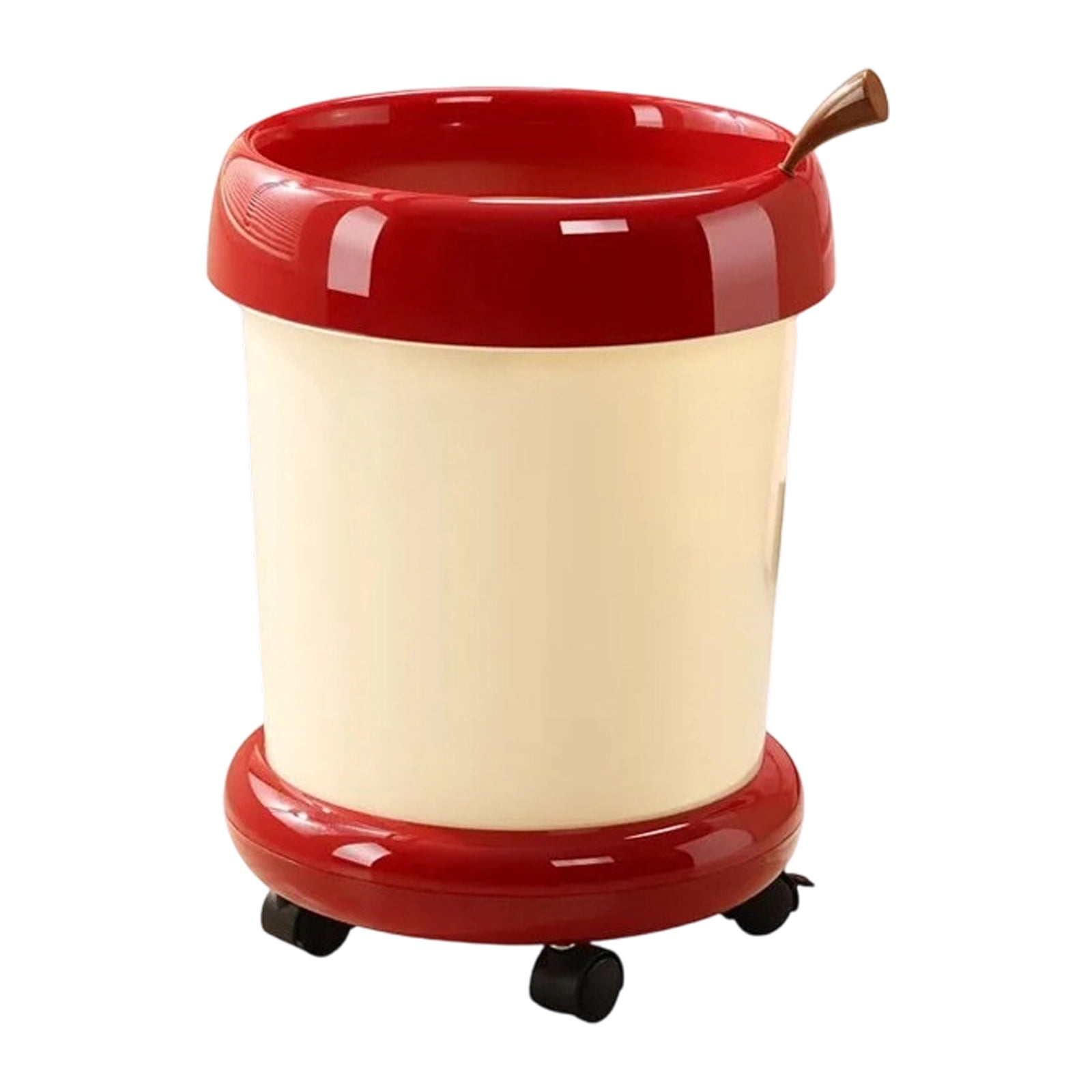Cartoon Indoor Wheeled Trash Can With Lovely Pattern Portable Space ...