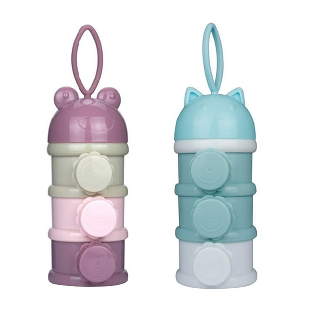 Cartoon Infant Milk Powder Box 3 Layers Portable Packaging Container ...