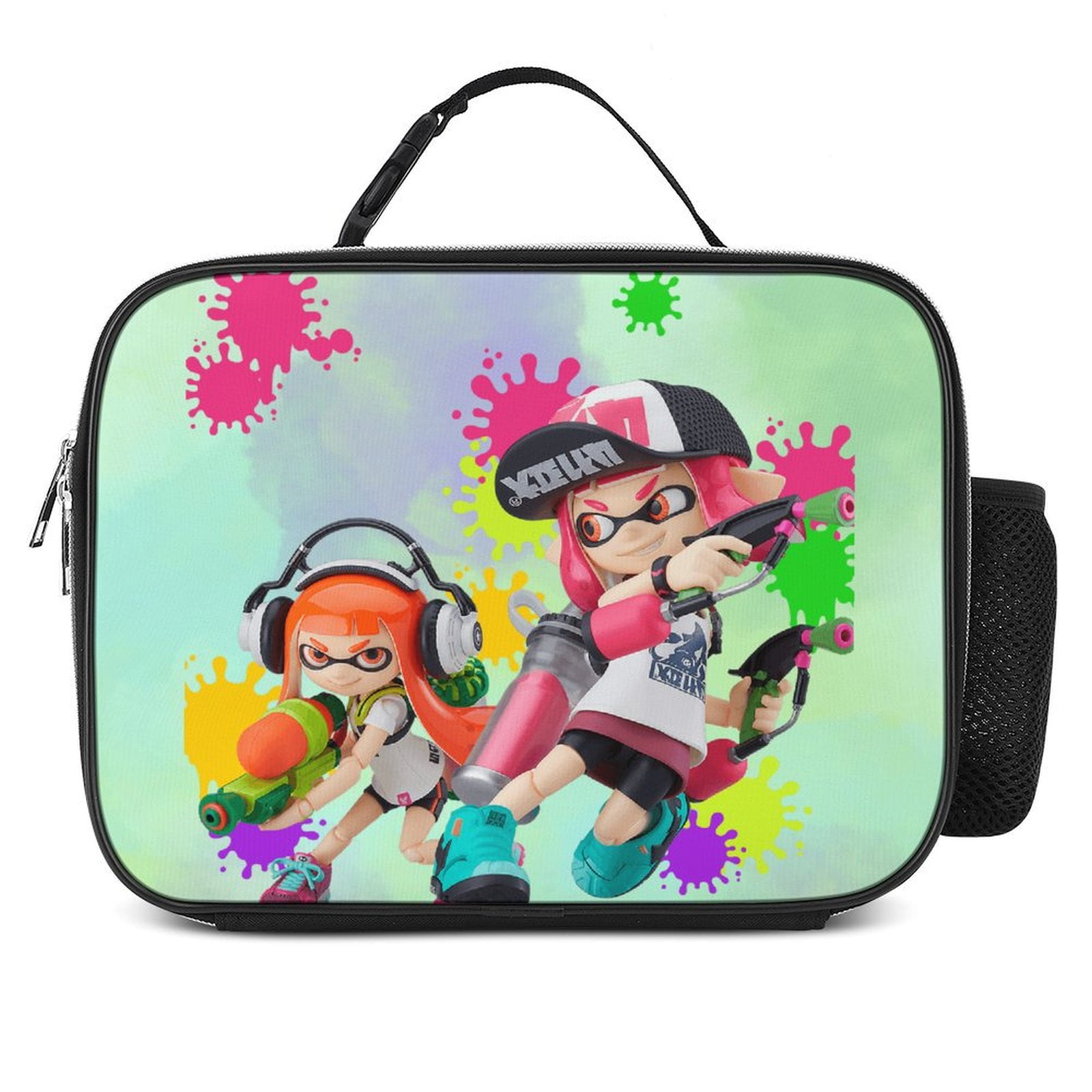 Cartoon Inkling Splatoon Insulated Lunch Bag Detachable Meal Bag ...