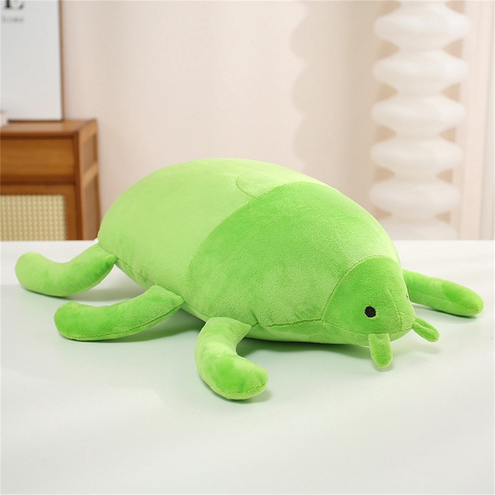 Cartoon Insect Stuffed Animal Plush Toy Green Beetle 30Cm Soft Plushie ...