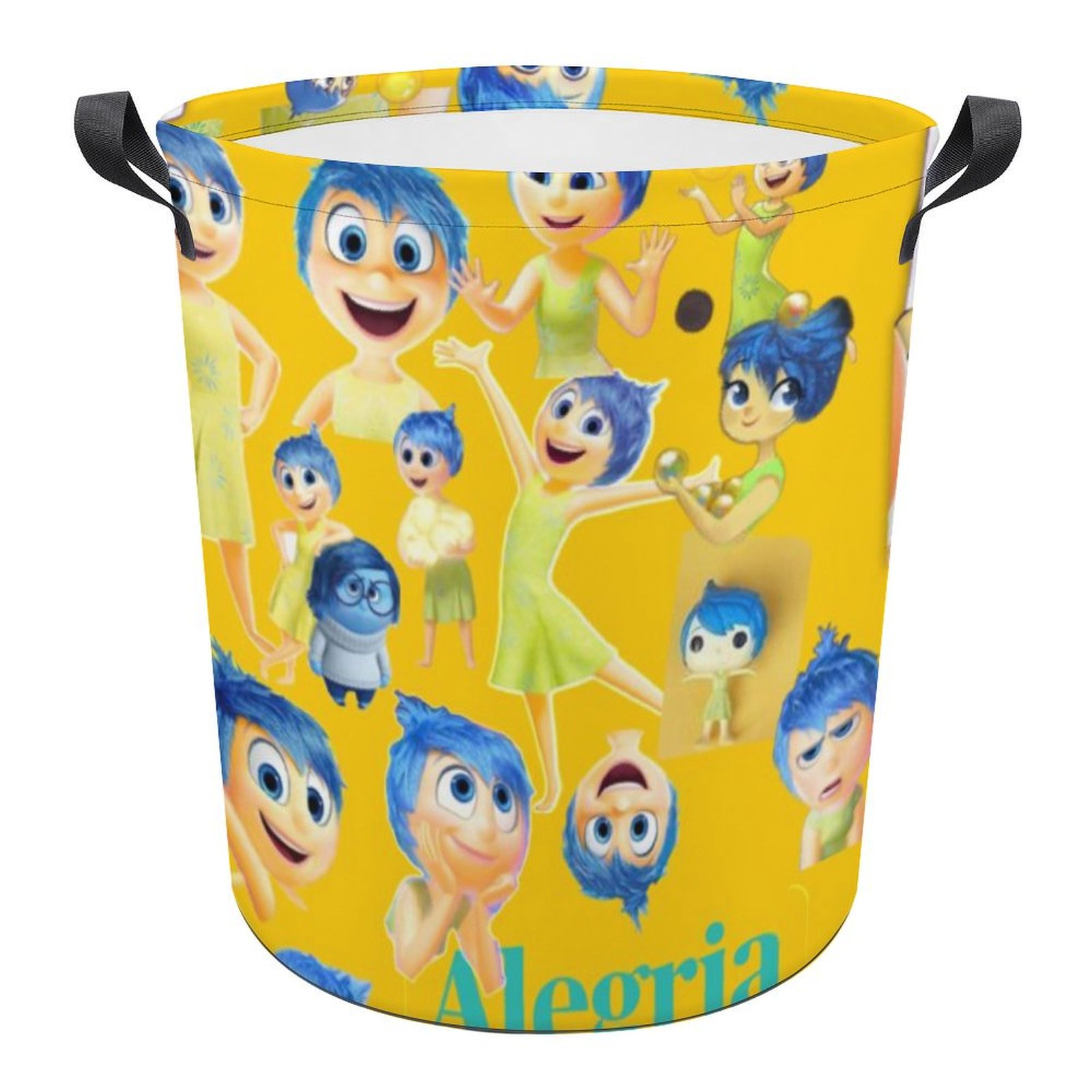 Cartoon Inside Out Laundry Hamper Foldable With Handles Universal ...