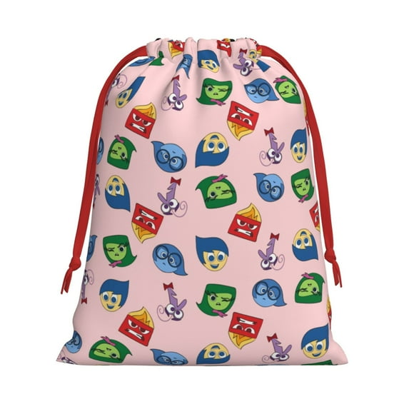 Cartoon Inside Out 2 Gift Bags,Christmas Gift Bags,Drawstring Christmas ...