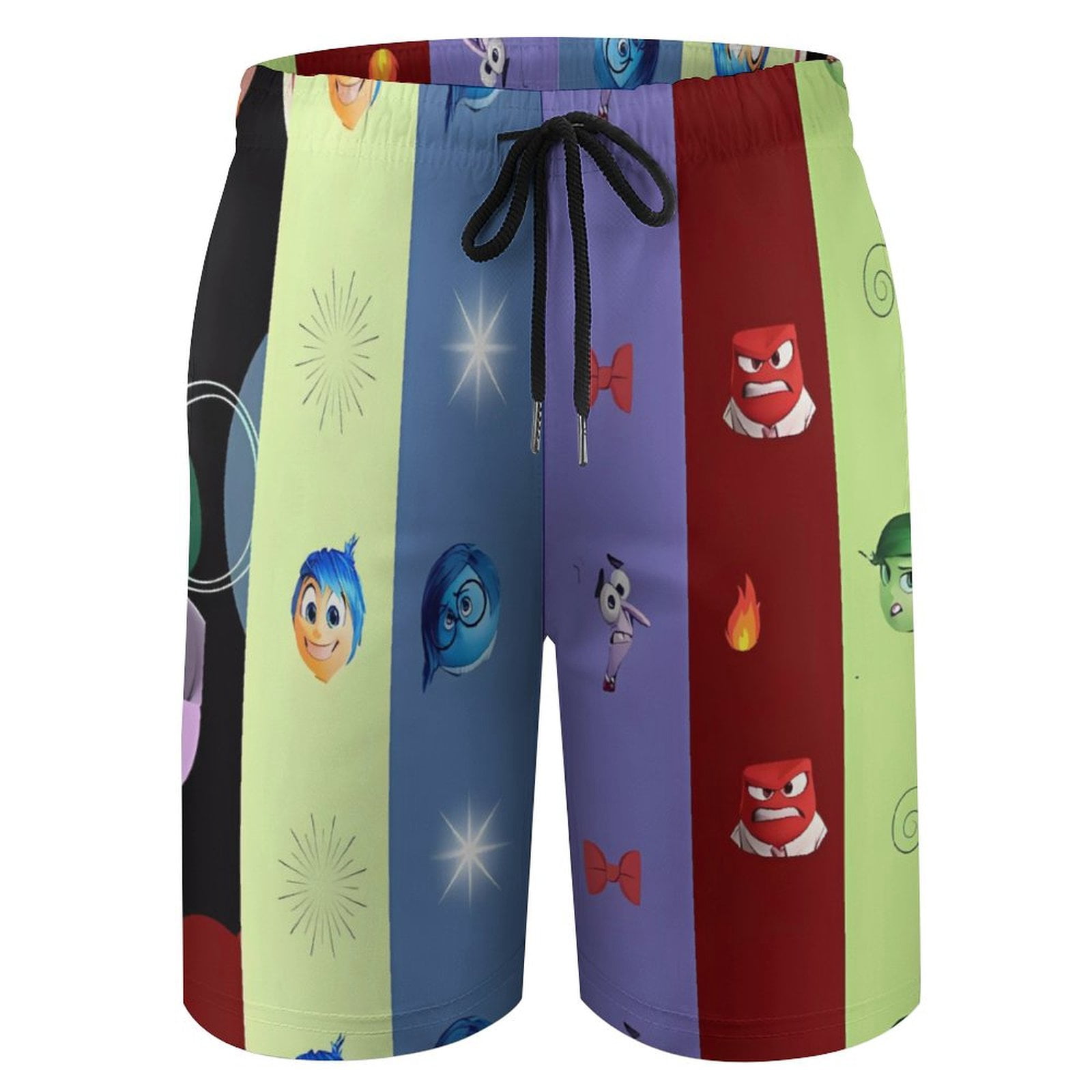 Cartoon Inside-Out Boys Swim Trunks with Pocket Quick Dry Swimwear Swim ...