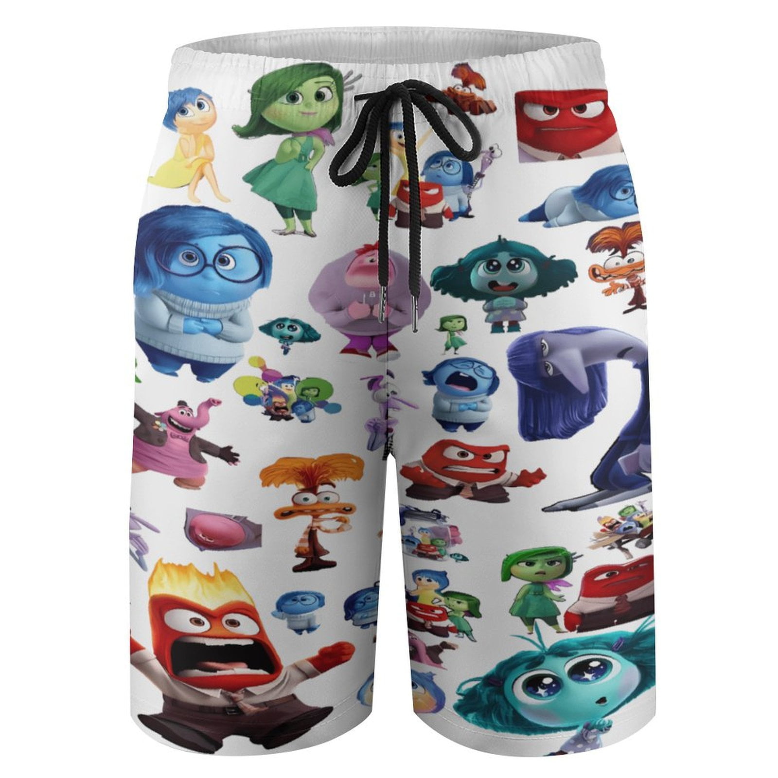 Cartoon Inside-Out Boys Swim Trunks with Pocket Quick Dry Swimwear Swim ...