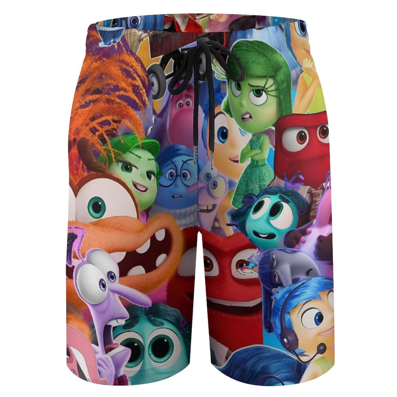 Cartoon Inside-Out Boys Swim Trunks with Pocket Quick Dry Swimwear Swim ...