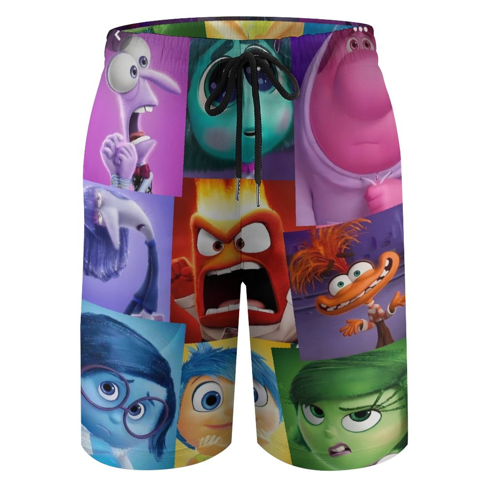 Cartoon Inside-Out Boys Swim Trunks with Pocket Quick Dry Swimwear Swim ...